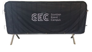 Crowd Barrier Covers & Barrier Jackets - Affordable Barrier Advertising